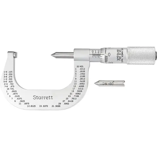 Starrett 56169 1 to 2" Range, Mechanical Screw Thread Micrometer Buy Now