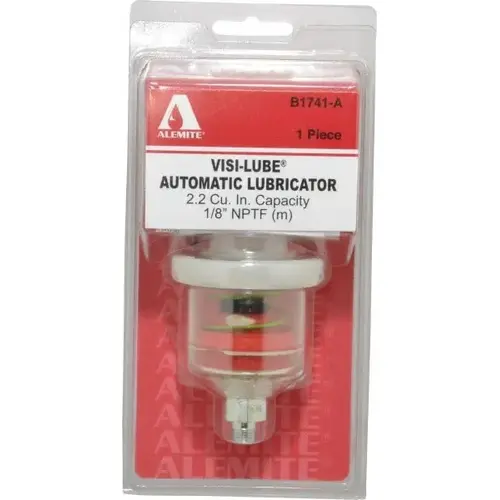 ALEMITE B1741-A 1.22 Ounce Reservoir Capacity, 1/8 NPTF Thread, Steel, Spring-Loaded, Grease Cup ...