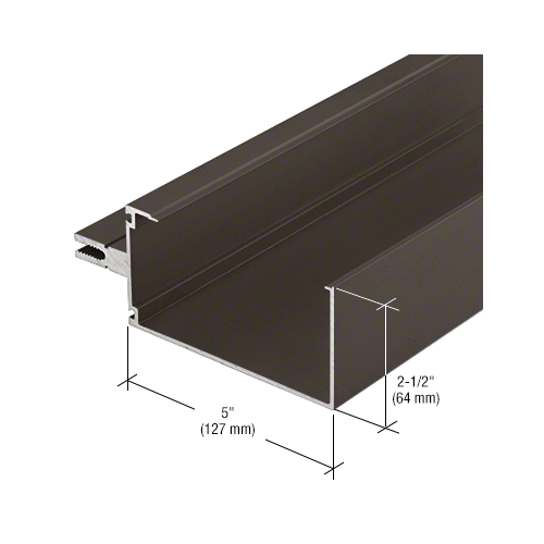 CRL-U.S. Aluminum CW92522 5" Open Back Horizontal Mullion - 24'-2 ...