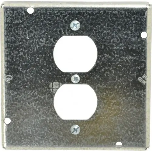 Cooper Crouse-Hinds TP722 Square Surface Electrical Box Cover: Steel ...