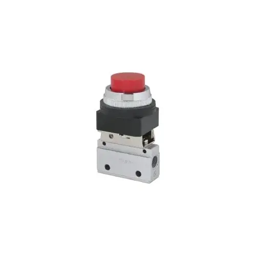 Ingersoll-Rand M291HS-11 Manually Operated Valve: 0.13" NPT Outlet, Manual Mechanical, Push ...
