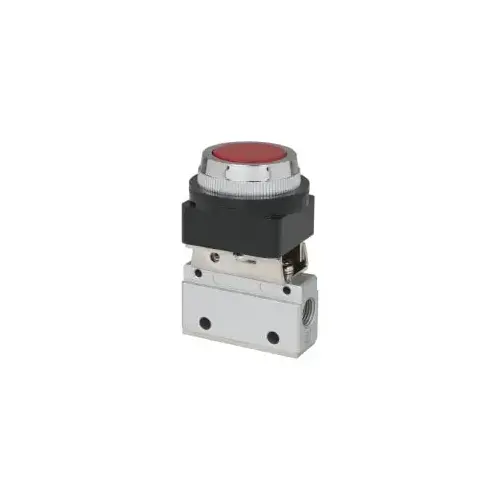 Ingersoll-Rand M291HS-13 Manually Operated Valve: 0.13" NPT Outlet, Manual Mechanical, Push ...