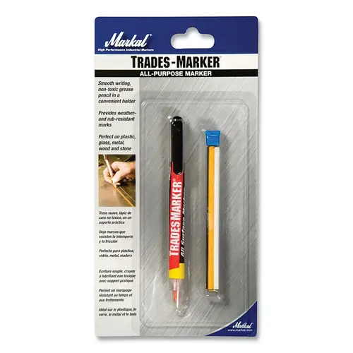 LACO/MARKAL 96131 Trades Marker All Purpose Marker, 1/8 in Tip, Yellow ...
