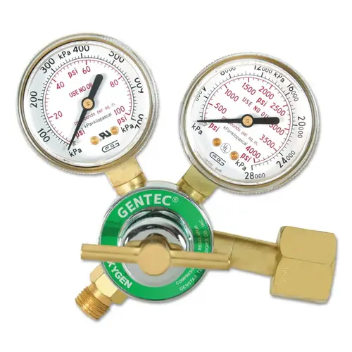 GenTec 190X-80 Single Stage Regulators, Oxygen, CGA 540, 4,000 psi ...