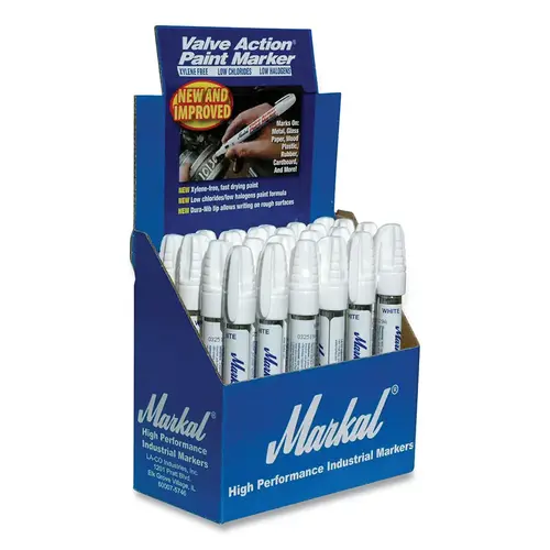 LACO/MARKAL 96810 Valve Action Paint Marker Counter Displays, White Buy Now