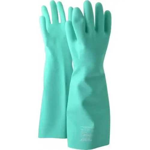 Showa 747-09 Chemical Resistant Gloves: Large, 22 mil Thick, Nitrile ...