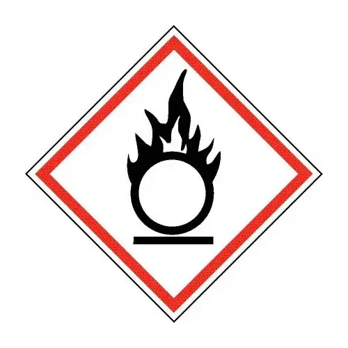 Accuform GHS2014ALV2 Hazardous Material Label: "Oxidizing Materials ...