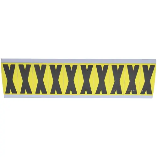 STRANCO SB5-X Number & Letter Label: "X", Rectangle, 1" Wide Buy Now