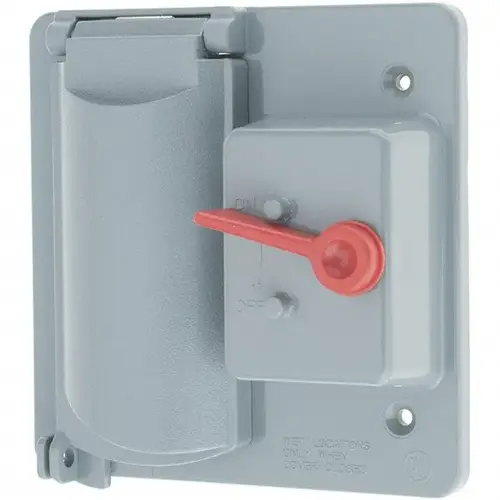 Leviton WP2V-GY Device Electrical Box Cover: Polycarbonate Buy Now