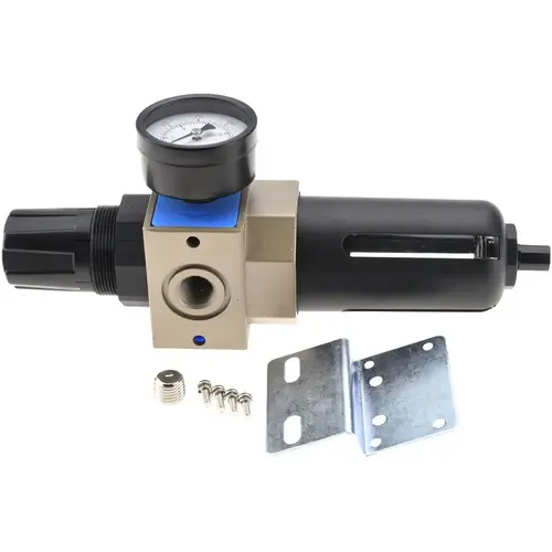 ProSource UFR-03N FRL Combination Unit: 3/8 NPT, Intermediate with Pressure Gauge Buy Now