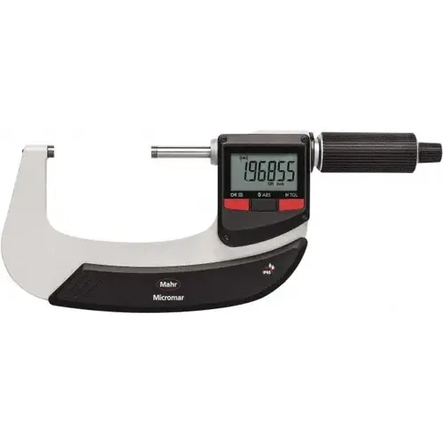 Mahr 4157102 Electronic Outside Micrometer: 3", Carbide Tipped ...