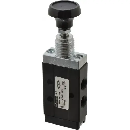 Parker 414931000 Mechanically Operated Valve: 3-Way & 2-Position ...