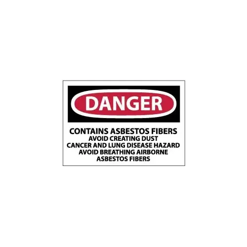 Accuform VRD82 Chemical & Hazardous Material Sign: Rectangle, "Danger ...