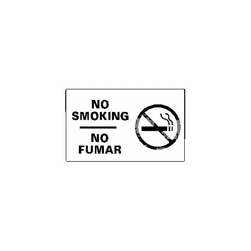 Accuform SPSA124R Sign: Rectangle, "No Smoking" Buy Now