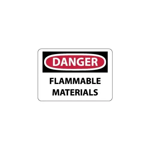 Accuform D39RB Chemical & Hazardous Material Sign: Rectangle, "Danger ...