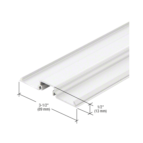 CRL-U.S. Aluminum RS20052 Shallow Pocket Insert, White KYNAR Paint - 24'-2"