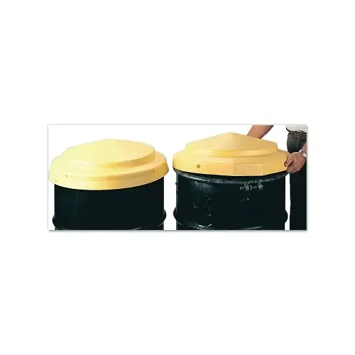 Eagle 1666 Closed Head Drum Cover, 23 in dia x 5 in H, HDPE, Yellow Buy Now