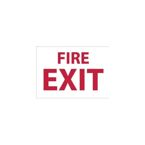 Accuform FX120PB Fire Exit, Pressure Sensitive Vinyl Fire Sign Buy Now
