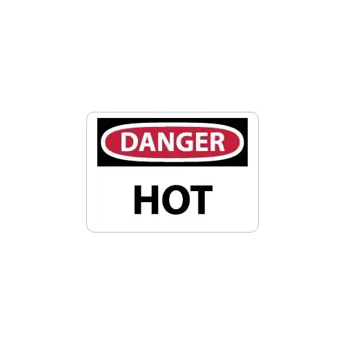 Accuform D51RB Chemical & Hazardous Material Sign: Rectangle, "Danger ...