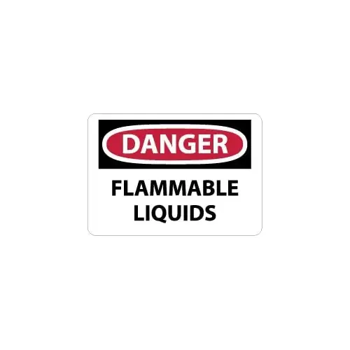 Accuform D38RB Chemical & Hazardous Material Sign: Rectangle, "Danger ...
