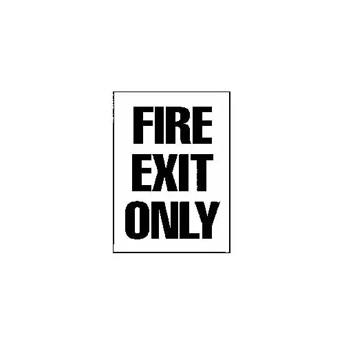 Accuform FEOPRB Fire Exit Only, Plastic Fire Sign Buy Now