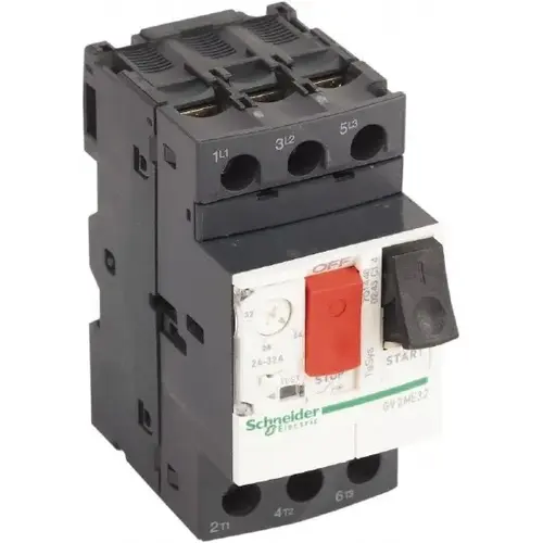 Schneider Electric SA GV2ME32 32 Amp, 690 VAC at 50/60 Hz, 3 Pole, Bolt ...