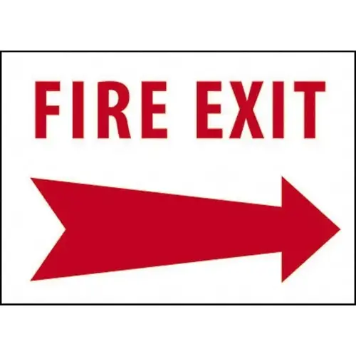 Accuform FERAPB Fire Exit, Pressure Sensitive Vinyl Fire Sign Buy Now