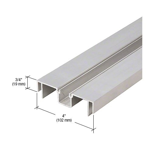 CRL-U.S. Aluminum JS41911 Female Expansion Mullion, Clear Anodized - 24'-2"