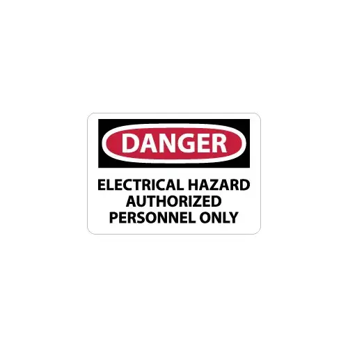 Accuform D268AB Sign: Rectangle, "Danger - Electrical Hazard ...