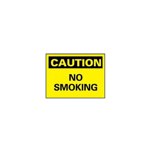 Accuform C49PB Sign: Rectangle, "Caution - No Smoking" Buy Now