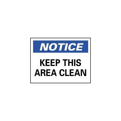 Accuform N36PB Accident Prevention Sign: Rectangle, "Notice, KEEP THIS ...