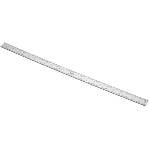 SPI 13-859-4 Steel Rule: 24" OAL, English & Metric Graduation, Rigid, 1 ...