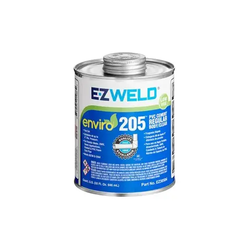 E-Z WELD INC. GL-3C PVC Cement Clear, Regular Body - Quart Buy Now