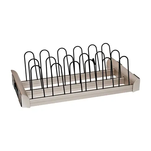 Brixwell QHHV-014 Pull Out Shoe Organizer 18" Length Matt Aluminum ...