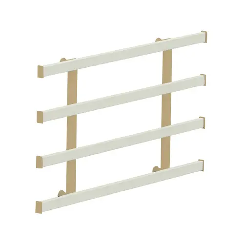 Brixwell QINZ-001 Frame Kit, TAG Quartet Symphony Wall Mount System Width: 35", matt gold ...