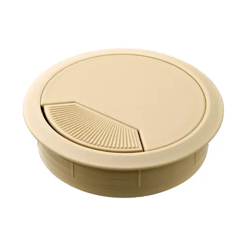 Brixwell QLG7-002 Plastic Cable Grommet, Two-Piece, Round with Spring ...