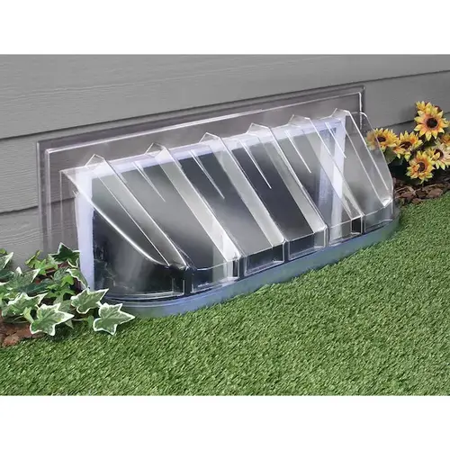 MacCourt W4214 Bubble Window Well Cover, Elongated, 43 x 14 x 12 In ...