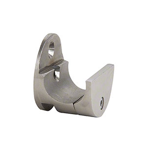 CRL LS402BS Brushed Stainless Laguna Top Sliding Tube Wall Mount Clamp