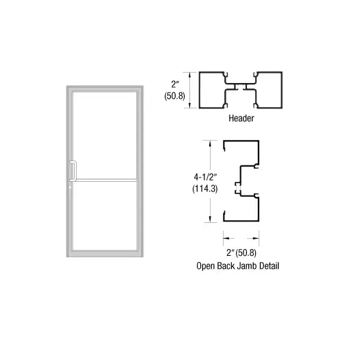CRL-U.S. Aluminum 1B71511 Clear Anodized Class 1 and Custom Size Series ...
