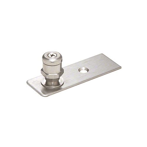 CRL 1NT407BS Brushed Stainless Floor Mounted Adjustable Free-Swing Pivot