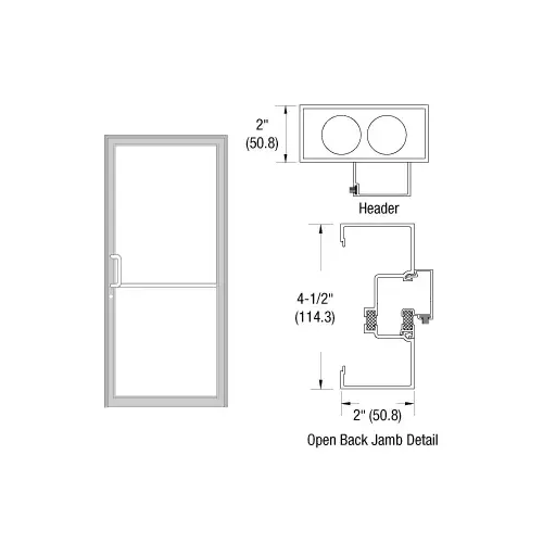 CRL-U.S. Aluminum TB71411 Clear Anodized Class 1 Thermally Improved Up ...