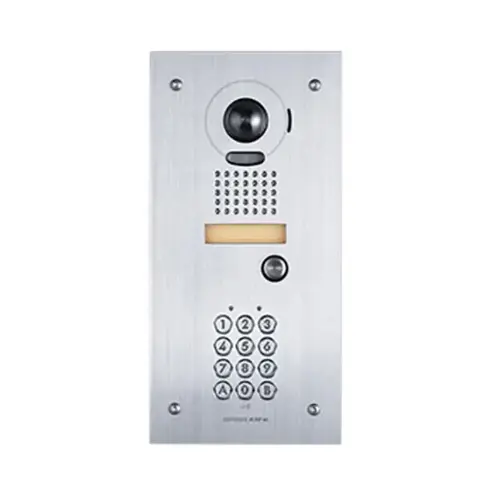 Aiphone JK-DVF-AC JK Flush Mount Color Vandal Door Station, Stainless ...