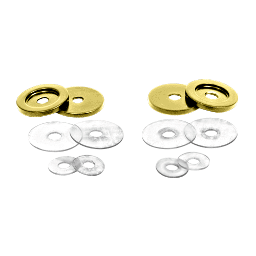 CRL 30WKGP Gold Plated Replacement Washers for Back-to-Back Solid Pull ...