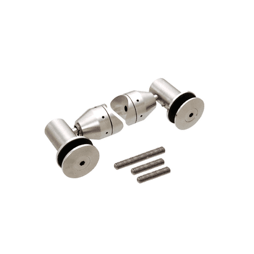 CRL RB50SPS Polished Stainless Double Arm Swivel Fitting Set for 1/2" Glass