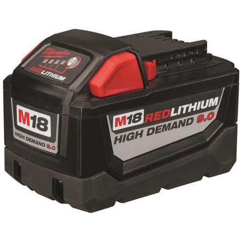 Milwaukee 48-11-1890 M18 18-Volt Lithium-Ion High Demand Battery Pack 9.0Ah