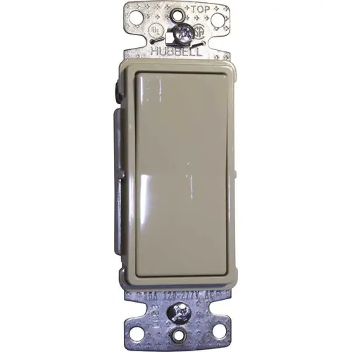 HUBBELL WIRING RSD115W 15 Amp 120 to 277-Volt Single-Pole Rocker Switch ...