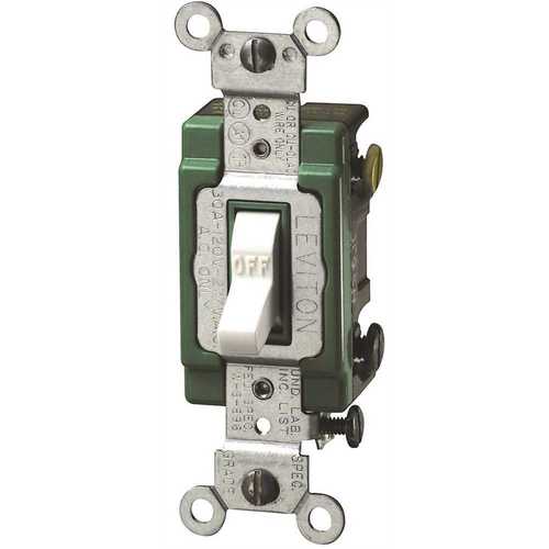 Leviton 3032-2W 120/277-Volt 30 Amp 2-Pole Industrial Grade AC Quiet ...
