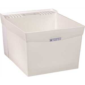 Mustee 19W Utilatub 20 in. x 24 in. Structural Thermoplastic Wall-Mount ...