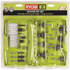 RYOBI A25R151 Shank Carbide Router Bit Set
