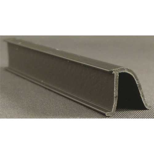 Brixwell 65-26-6 Rigid 6 ft. Dark Gray Vinyl Snap in Window Glazing ...